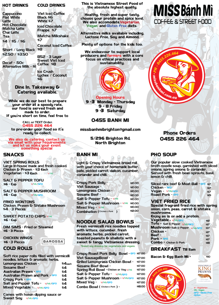 Banh Mi Adelaide – A hip Vietnamese Street Food & Coffee shop, serving ...
